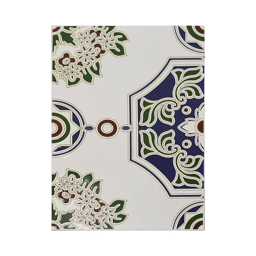 carrelage andalou octogone 20x30 bleu paquet 1.50 m2