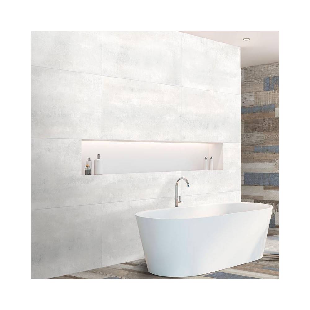carrelage metal gris 60x120 new tiles rock grey paquet 1.44 m2